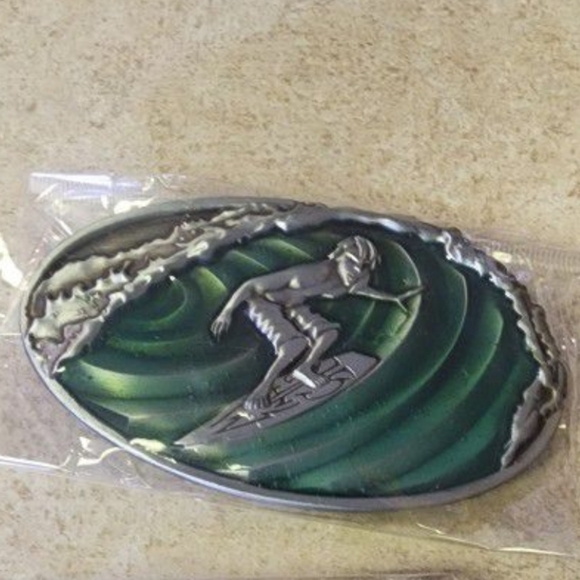 Accessories | New Surfer Surfing Surfboard Beach Ocean Wave Belt Buckle ...